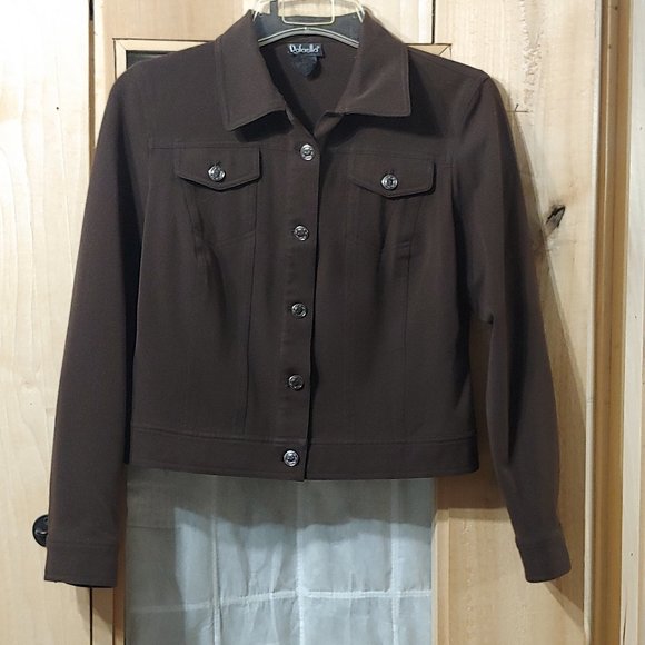 Rafaella | Jackets & Coats | Rafaella Womans Brown Jacket Size 8 | Poshmark